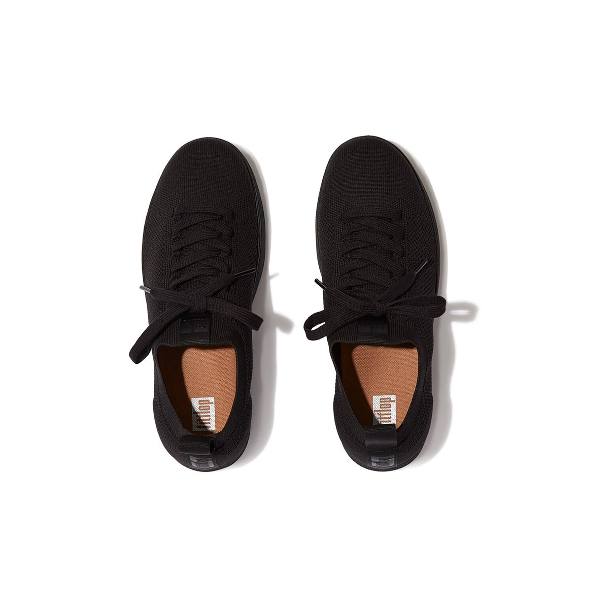 FitFlop Rally e01 MULTI-KNIT Black Trainers (Women) – mirabell hk